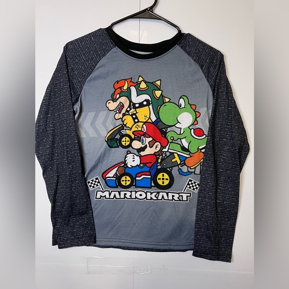 Nintendo | Pajamas | Mario Kart Boys Pajama Top Long Sleeve 4 16 | Poshmark